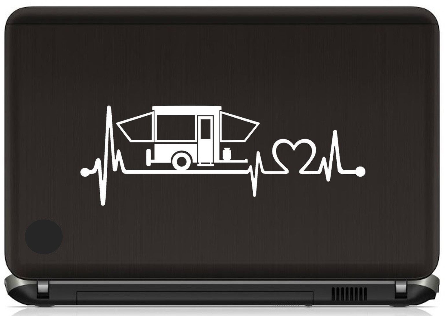 Pop up Camper Travel Trailer Heartbeat Lifeline 8 Inch Decal Sticker ...
