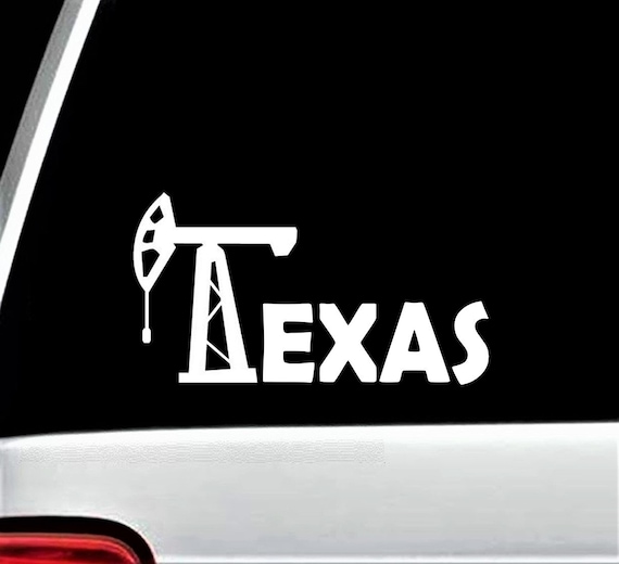 Texas Oil Decal Sticker for Car Window Texas Oilfield Decal | Etsy