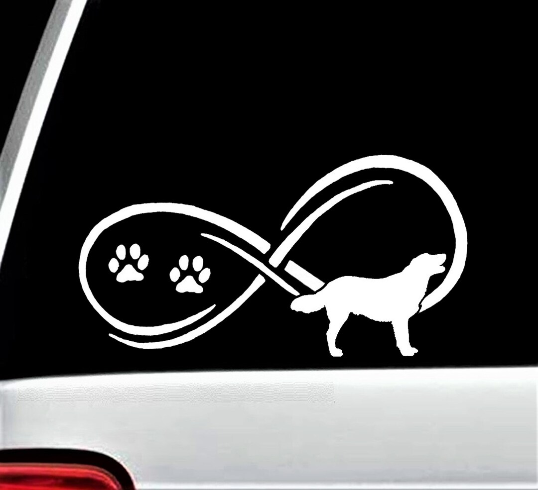 Golden Lab Labrador Infinity Dog Decal Sticker for Car Truck SUV Van ...