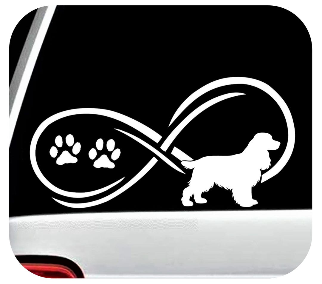 Cocker Spaniel Infinity Dog Decal Sticker for Car Window - Etsy