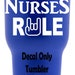 Nurses Rule Decal Sticker for Car Truck SUV Van Window Wall Art Rn Lpn ...