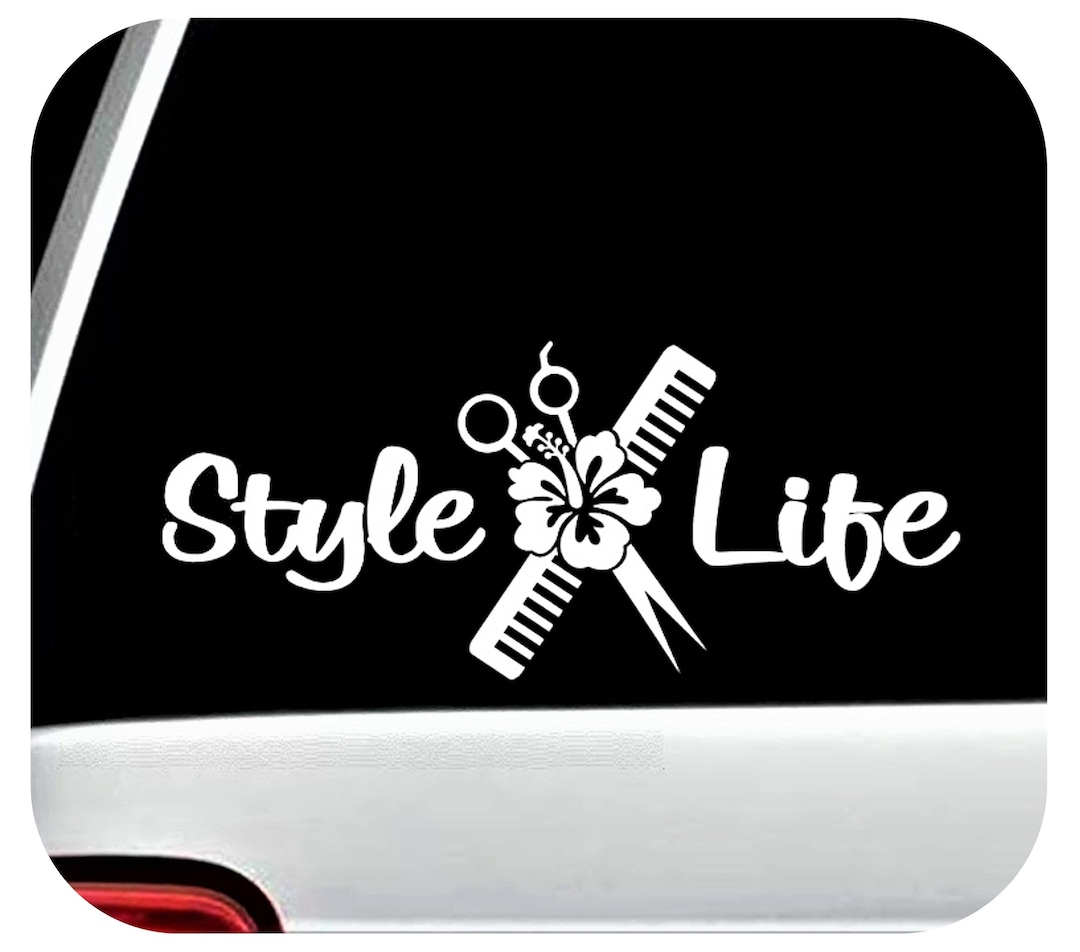 Hair Stylist Decal for Car | Hairstylist Decal Sticker for Car | Gift ...