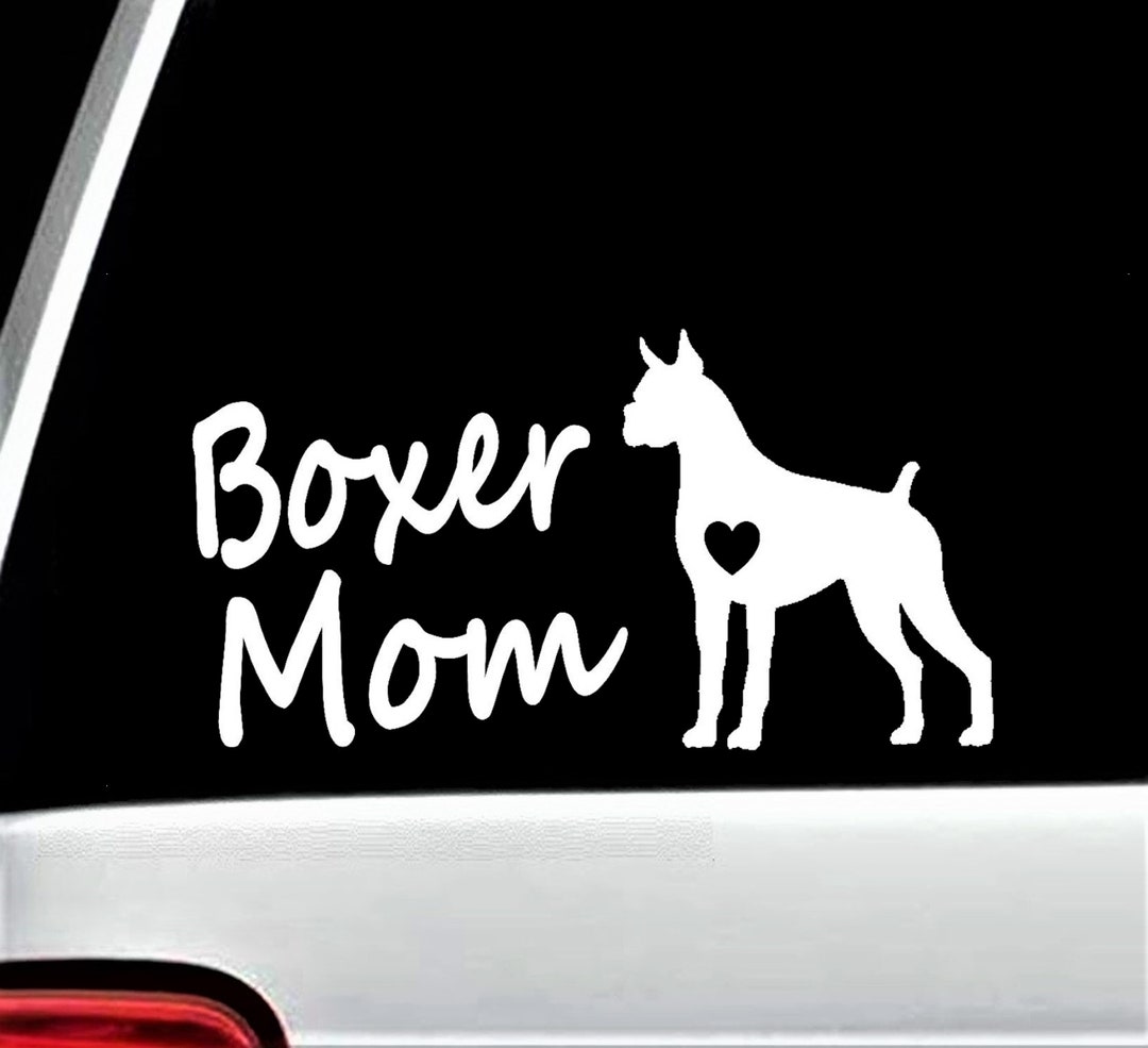 Boxer Mom Decal Sticker for Car Window B1137 - Etsy