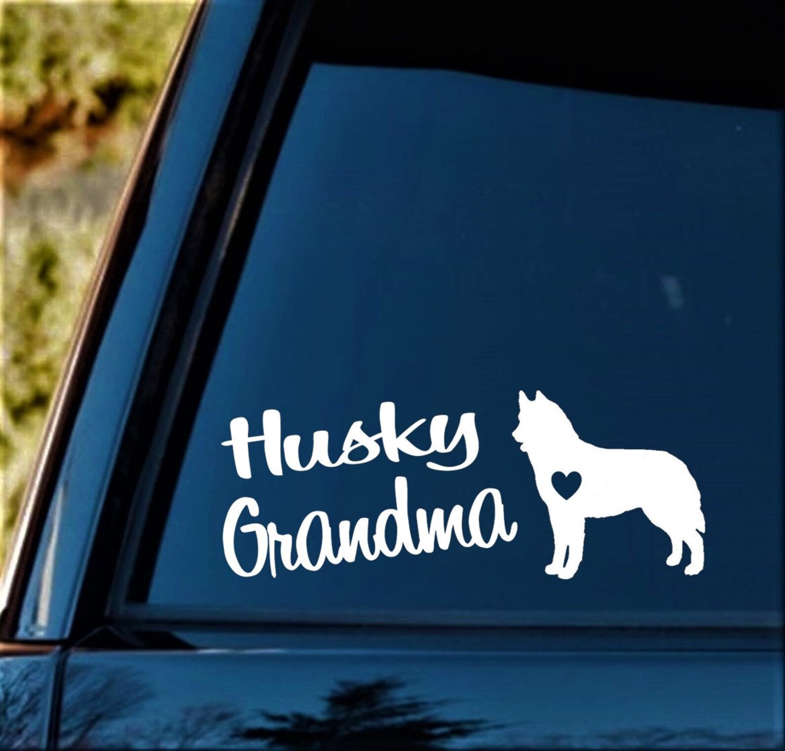 Husky Grandma Dog Decal Sticker for Car Window 8 Inch BG 322 - Etsy