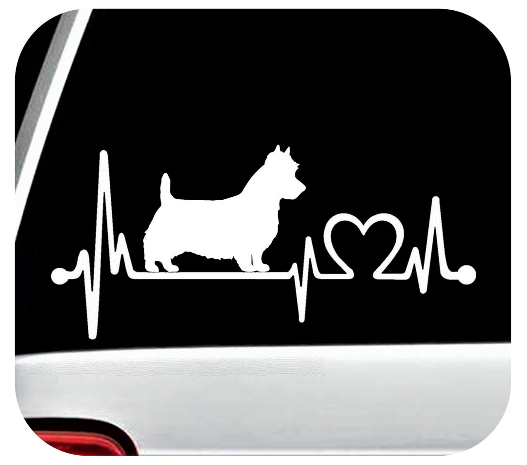 Australian Terrier Heartbeat Lifeline Dog Decal Sticker - Etsy