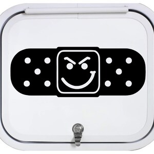 Bandage Smirk Face Decal for Car | Ouch JDM Sticker | BG 928 - Etsy