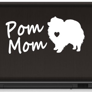 Pomeranian Pom Mom Dog Decal Sticker | A1190 - Etsy