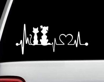 Helicopter Heartbeat Lifeline Decal Sticker Gift for - Etsy