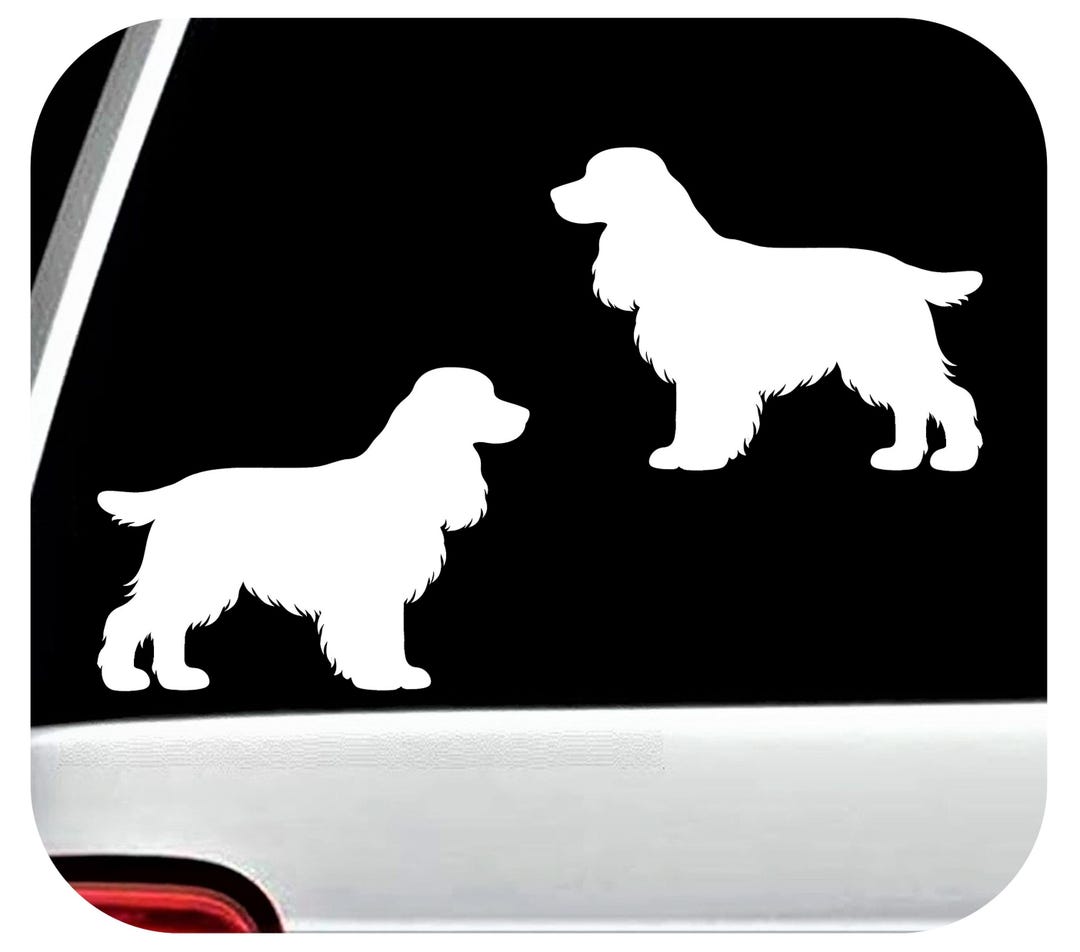 Cocker Spaniel Decal Sticker Set for Car Window - Etsy