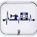 Sewing Machine Quilting Block Heartbeat Decal Sticker for Car Window ...
