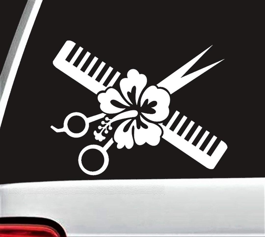 Hair Stylist Hairdresser Hairstylist Decal Sticker | Decal for Hair ...