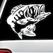 Bass Fishing Decal Sticker for Window | Bass Fishing Decal for Car ...