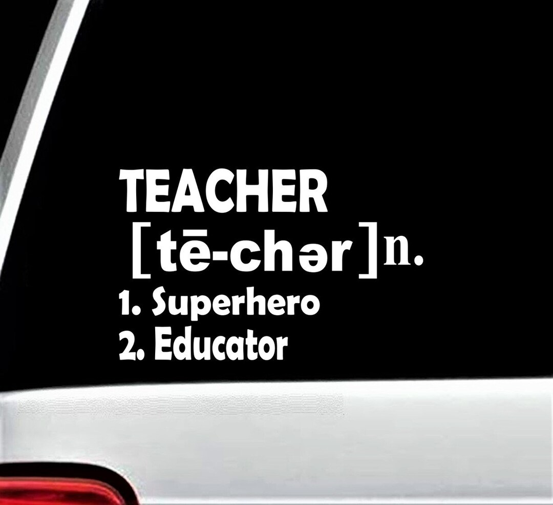 Teacher Decal Sticker for Car Window | Gifts for Teacher | Teacher ...