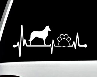 Smooth Collie Car Window Sticker Dog Sign Decal Sign Art Gift V03 - Etsy
