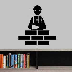 Bricklayer Masonry Trowel Decal Sticker - Etsy