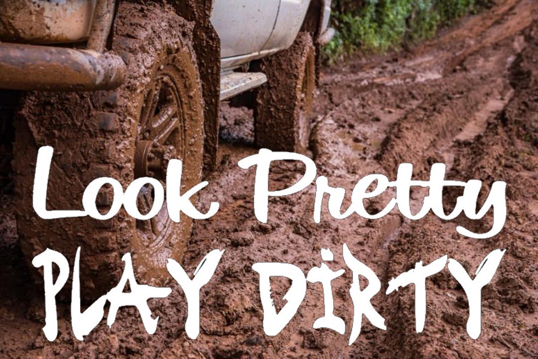 Look Pretty Play Dirty Decal Mud Racing 4x4 Window Sticker - Etsy