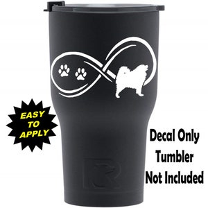 Samoyed Infinity Dog Decal Sticker for Car Truck SUV Van Window or ...