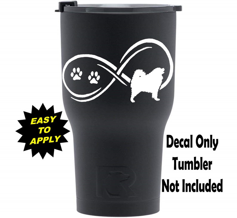 Samoyed Infinity Dog Decal Sticker for Car Truck SUV Van Window or ...