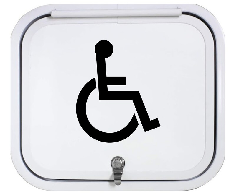 Handicap Wheelchair Symbol Vinyl Decal, Wheelchair Disabled Sticker for ...