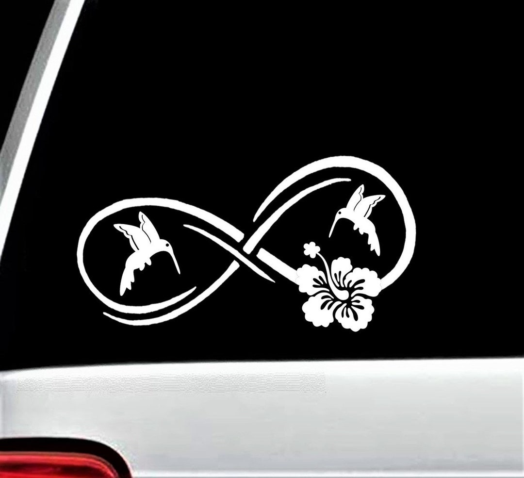 Hummingbird Decal for Car Window | Hummingbird Infinity Decal Sticker ...