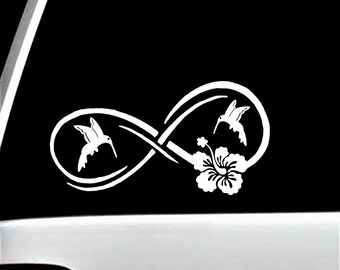 Hummingbird Decal Sticker for Car Window Hummingbird Heartbeat Decal ...