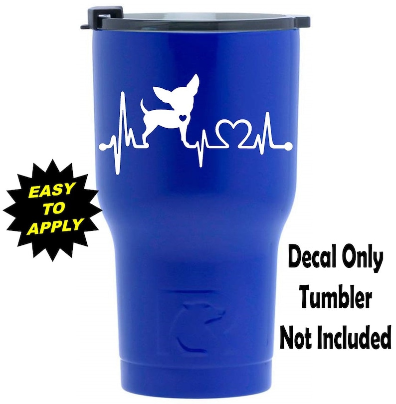 Chihuahua Heartbeat Lifeline Dog Decal Sticker K1002 - Etsy
