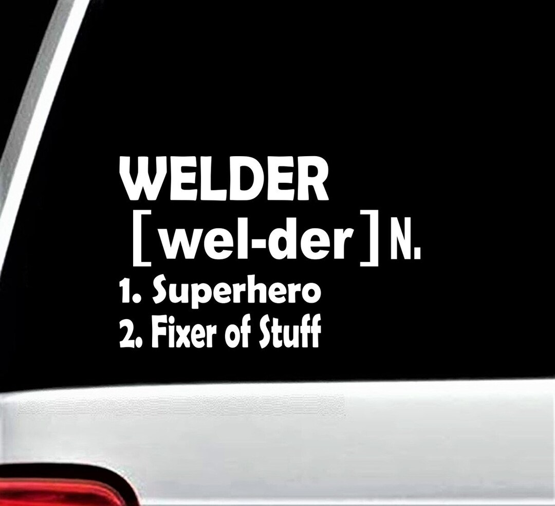 Welder Decal Sticker for Car Window - Etsy