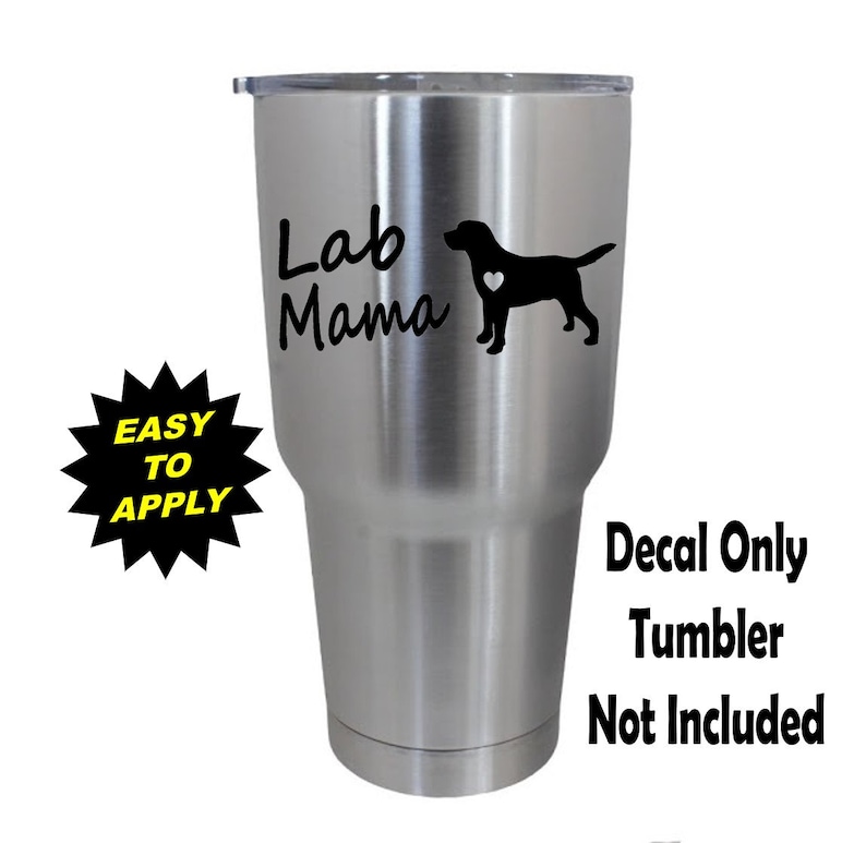 Labrador Retriever Decal for Car Window Lab Mama Decal | Etsy