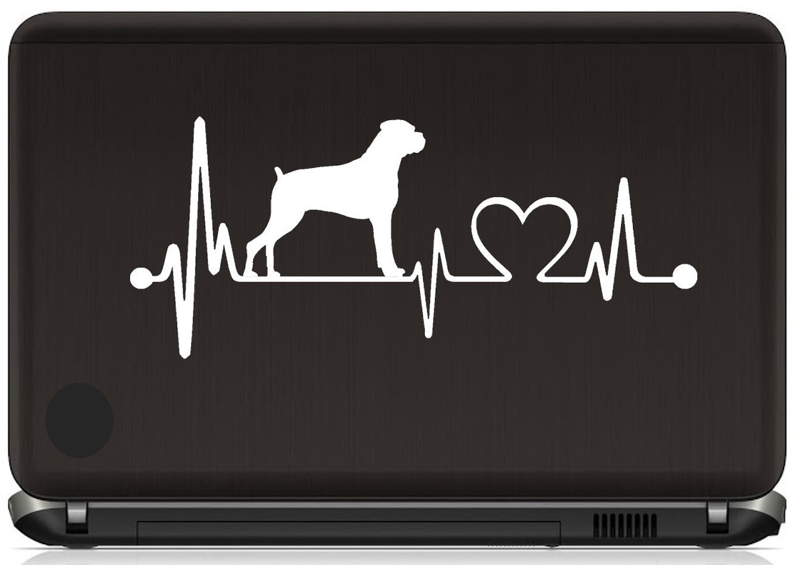 Boxer Decal for Car Window Boxer Natural Ears Dog Heartbeat - Etsy