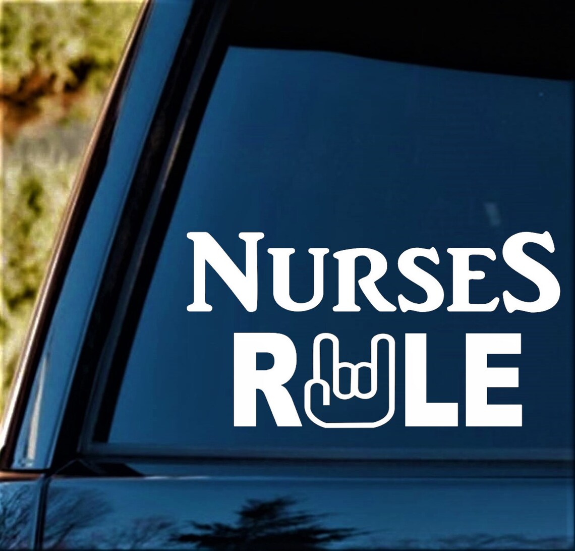 Nurses Rule Decal Sticker for Car Truck SUV Van Window Wall - Etsy