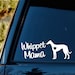 Whippet Mama Dog Decal Sticker for Car Window BG 245 Greyhound - Etsy