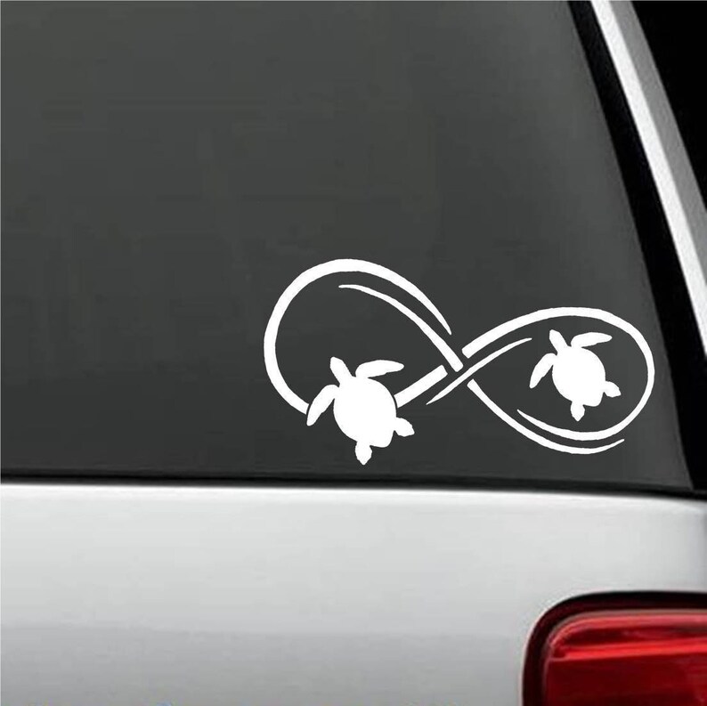 2-count Sea Turtle Infinity Decal Sticker j1054a | Etsy