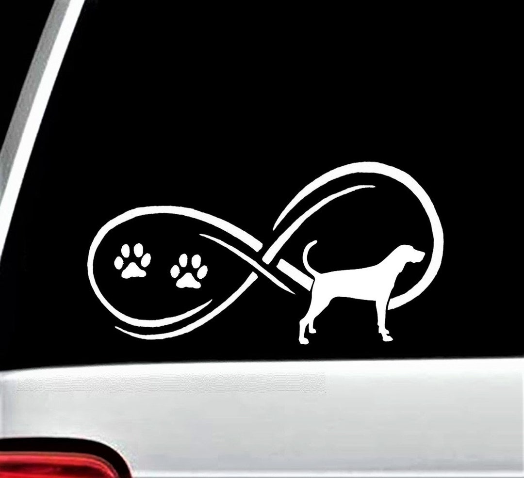 Redbone Coonhound Infinity Dog Decal Sticker for Car Window BG 630 - Etsy