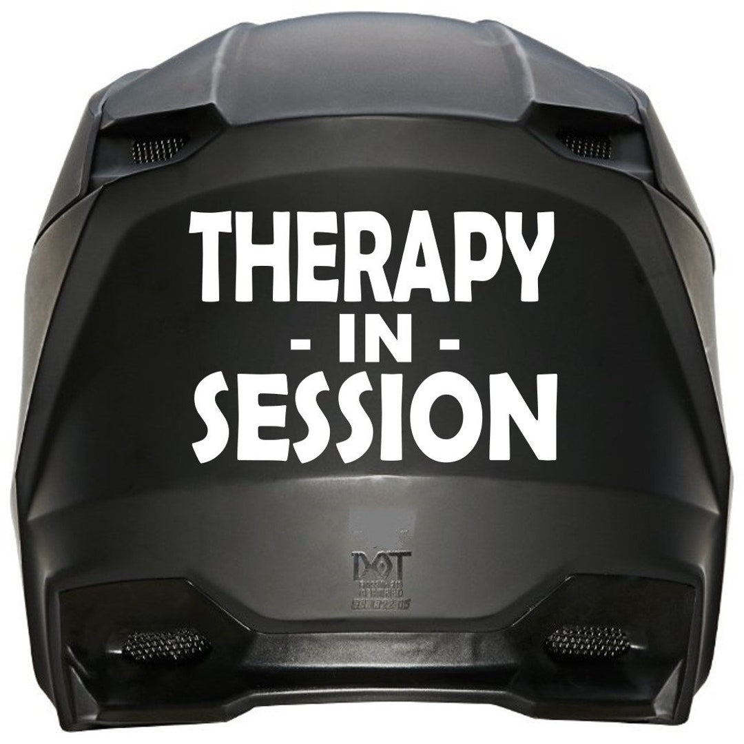 Funny Motorcycle Dirt Bike Riding Racing Helmet Decal Sticker for Car ...