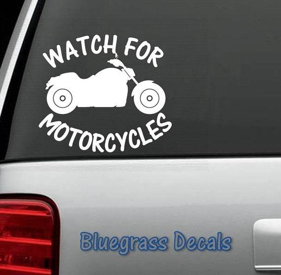 Biker Safety Watch for Motorcycles Decal Sticker for Car B1009 | Etsy