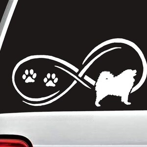 Samoyed Infinity Dog Decal Sticker for Car Truck SUV Van Window or ...