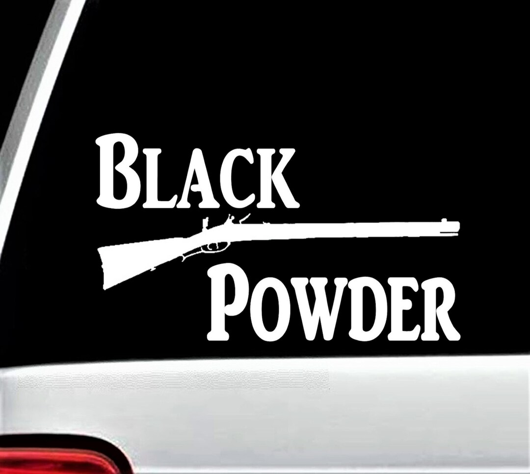 Black Powder Muzzleloader Decal | Black Powder Musket Sticker | Gift ...