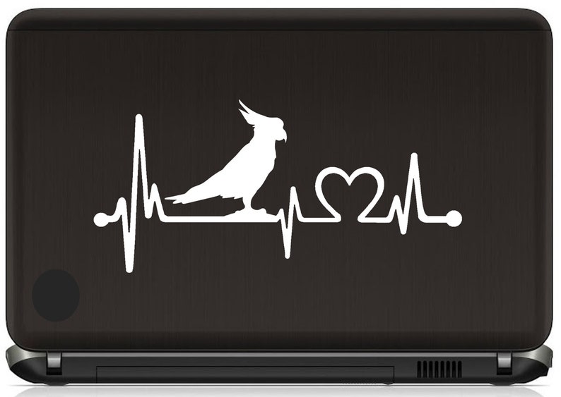 Bird Parrot Decal | Parrot Macaw Heartbeat Lifeline Sticker for Car ...