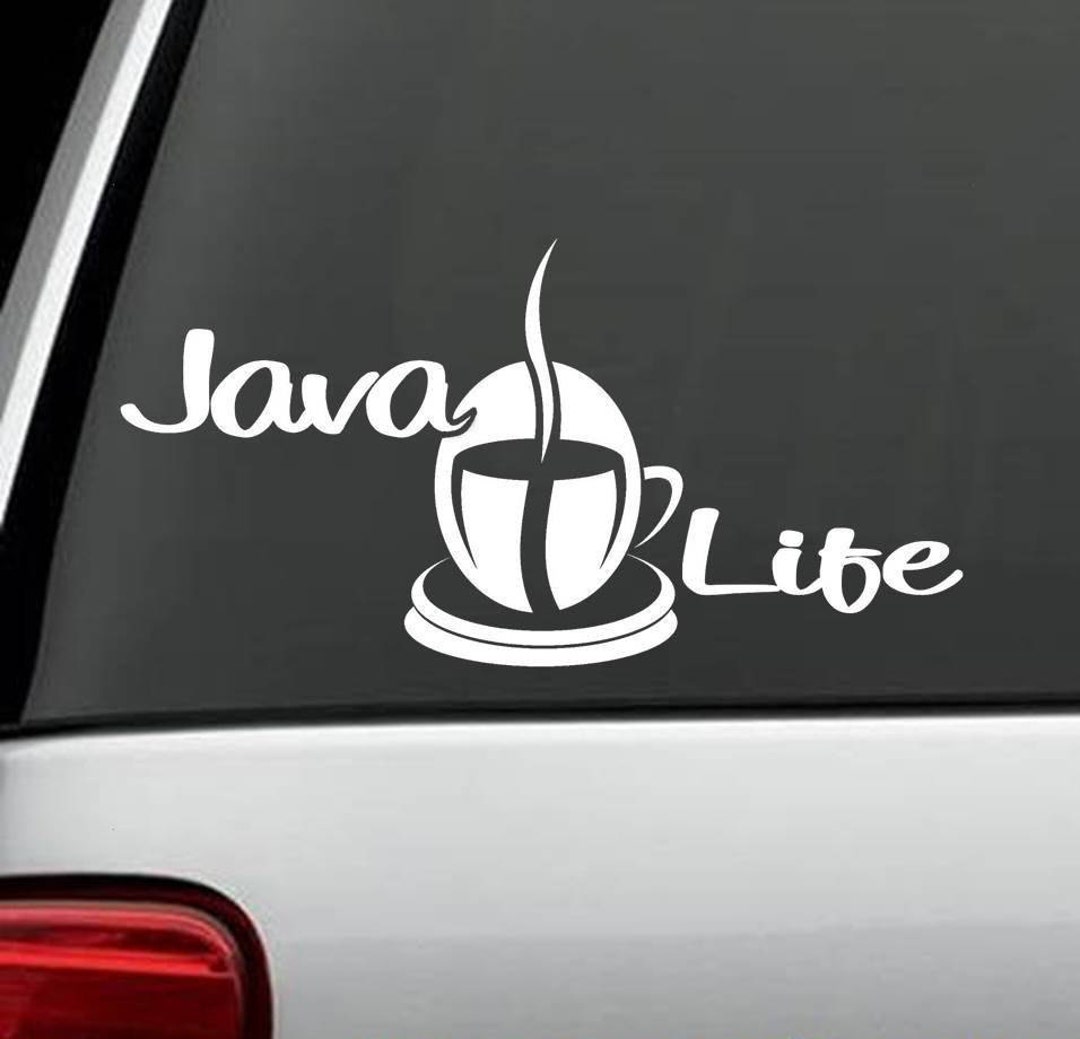 Coffee Java Life Decal Sticker for Kitchen Brew Station Cafe Bistro ...