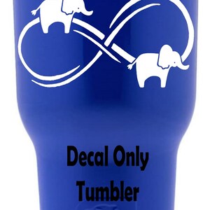 Elephant Infinity Decal Sticker | Elephant Gifts | Elephant Decor ...