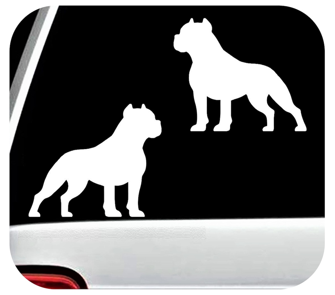 Pitbull Pit Bull Decal Sticker Set for Car Window Tumbler Laptop - Etsy