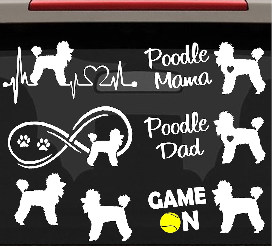 Poodle Decal for Car | Poodle Mama Decal | Poodle Dad | Poodle Infinity ...