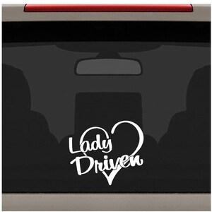 Lady Driven Vinyl Decal Sticker for Car Window - Etsy