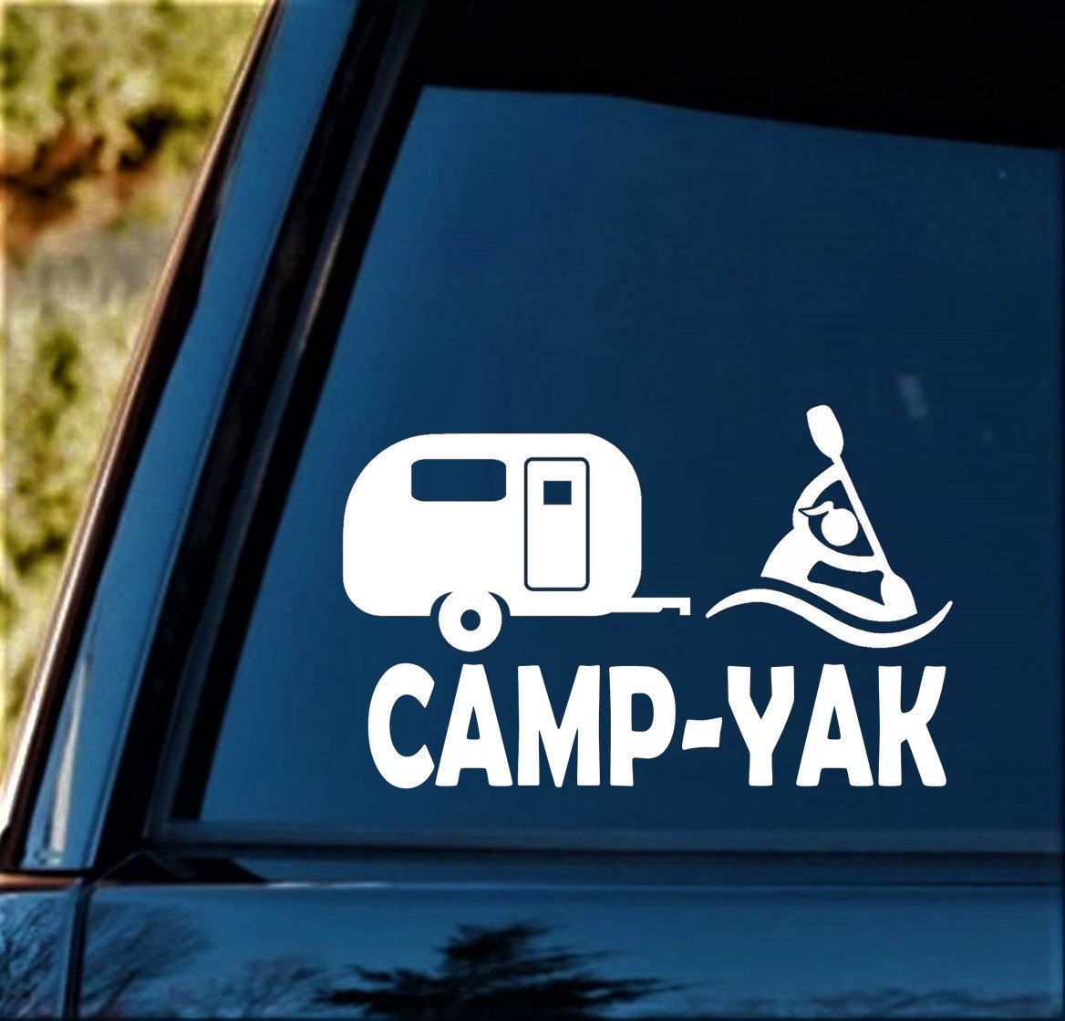 Camper Kayak Decal Sticker for Car Window 8.0 Inch BG 527 - Etsy