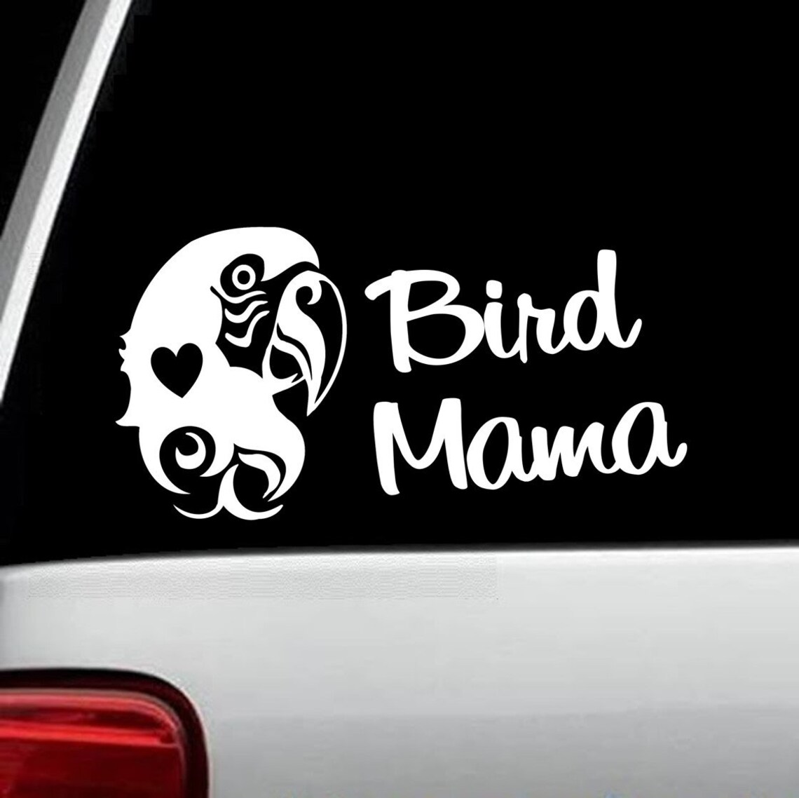 Bird Mama Parrot Decal Sticker for Car Window 8 Inch BG 309 - Etsy