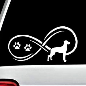 Great Dane Infinity Dog Paw Decal Sticker for Car Window BG 528 - Etsy