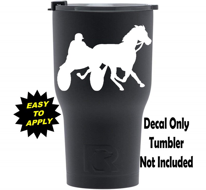 Harness Horse Racing Decal Sticker for Car Window Jockey Sulky | Etsy