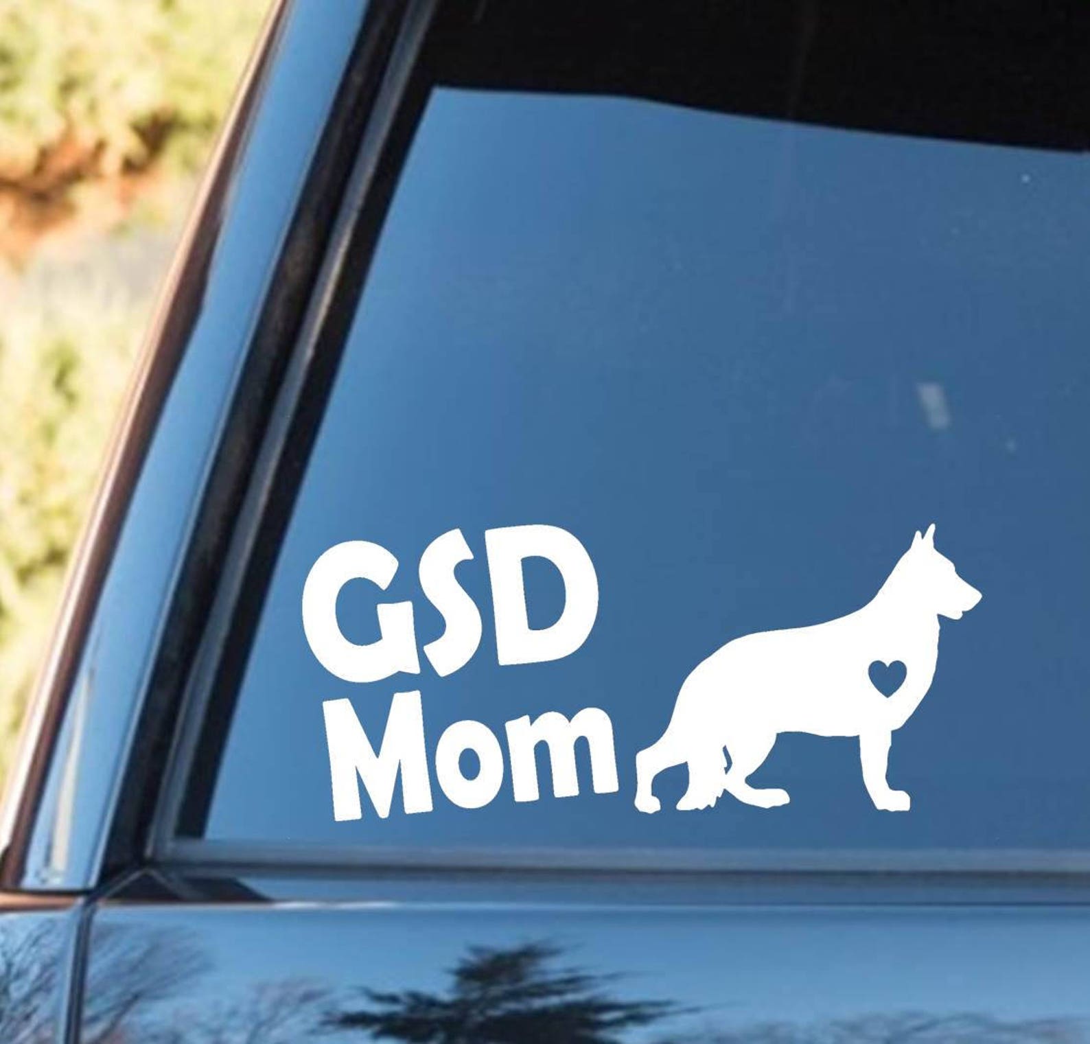 G1060 GSD Mom German Shepherd Dog Breed Decal Sticker - Etsy