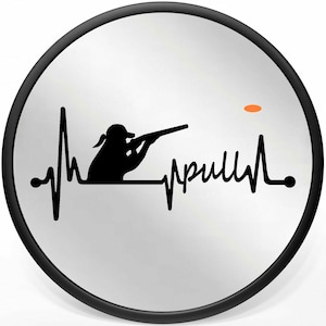 Skeet Sport Trap Shooting Girl Heartbeat Lifeline Decal Sticker for ...