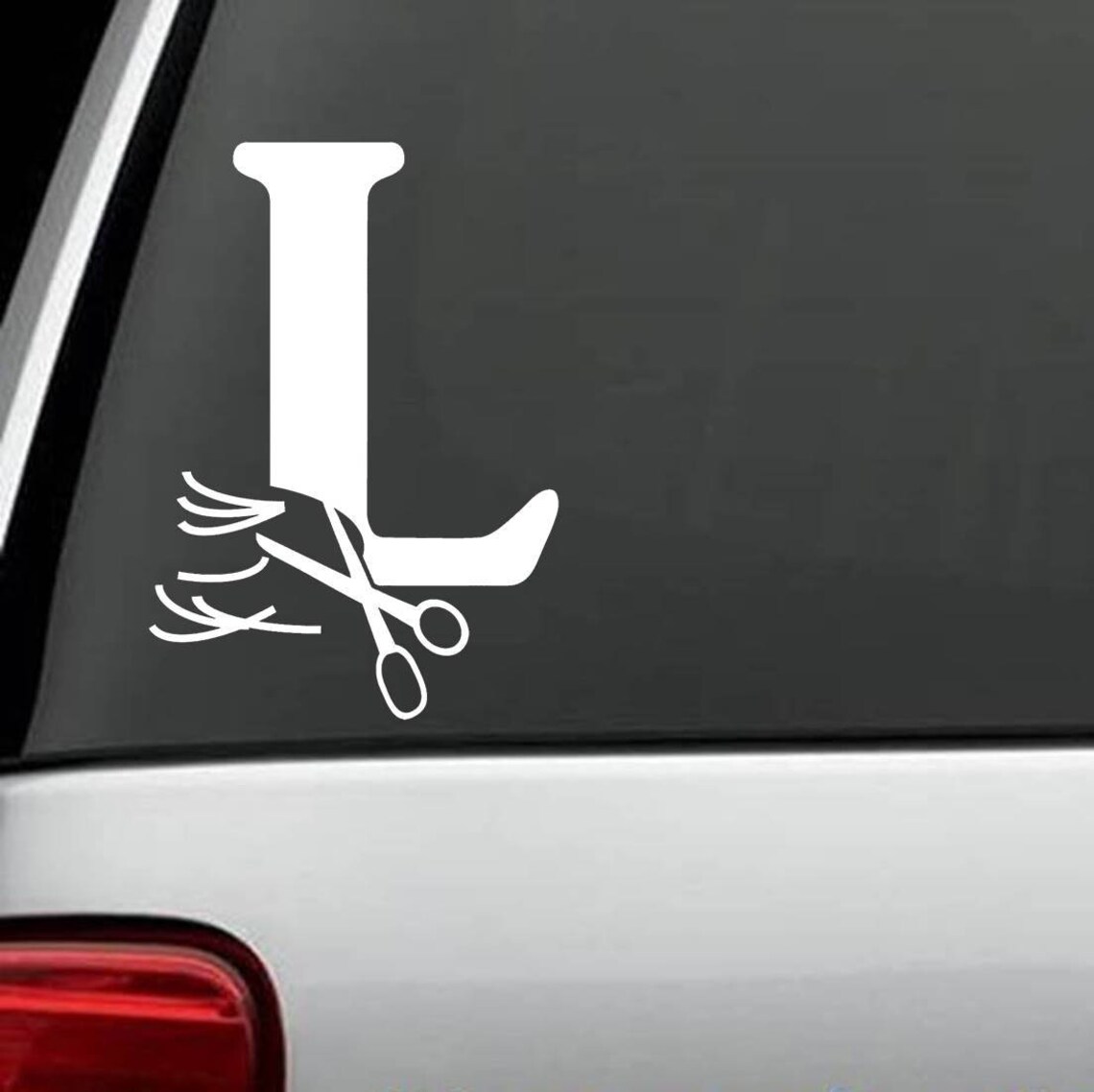 L1053 Letter L Scissors Hair Stylist Hairdresser Hairstylist - Etsy
